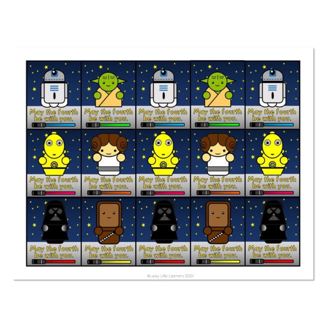 Brag Tags - Holidays - May the 4th be with you - Lucky Little Learners