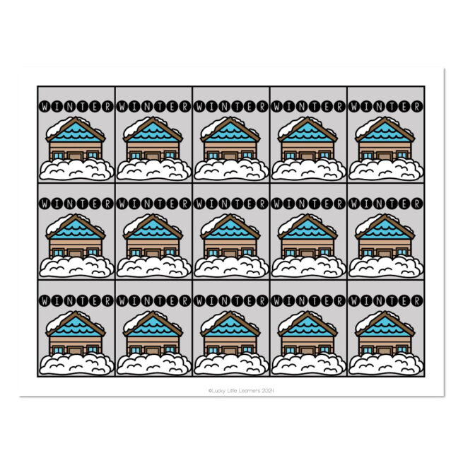 Brag Tags - Holidays - Winter - Lucky Little Learners