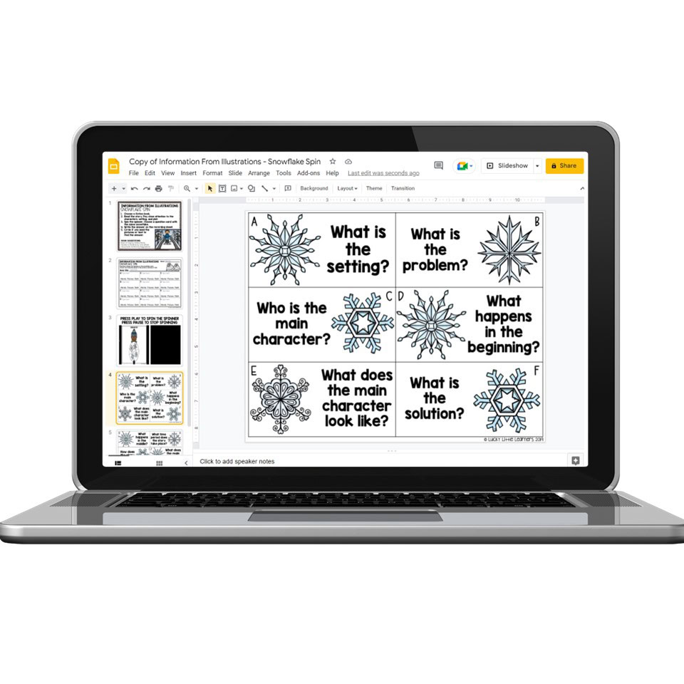 Digital - 2nd Grade Reading Center - Information from Illustrations ...