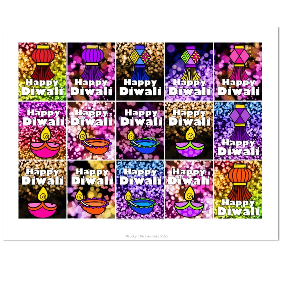 Brag Tags – Holidays - Diwali - Lucky Little Learners