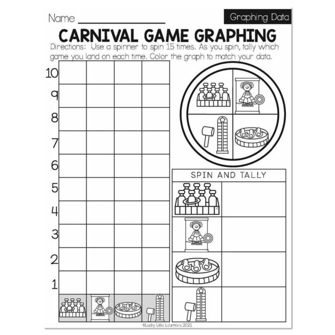Spring - Early Finishers 1st Grade - Math - Graphing Data - Carnival ...