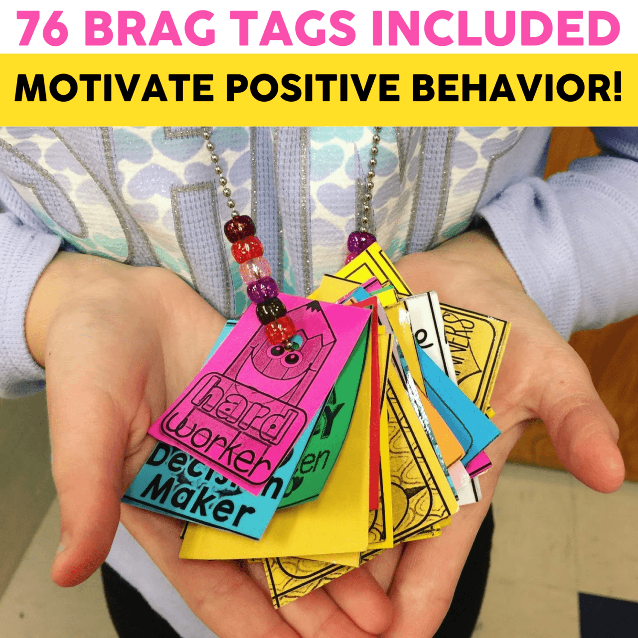 Editable Brag Tags - School Days Set 1 - Lucky Little Learners