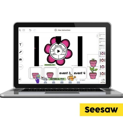 Digital Seesaw - 2nd Grade Reading Center - Describing Connections ...