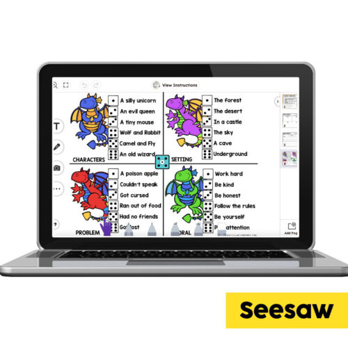 Digital Seesaw - 2nd Grade Writing Center - Fantasy Narrative - Lucky ...