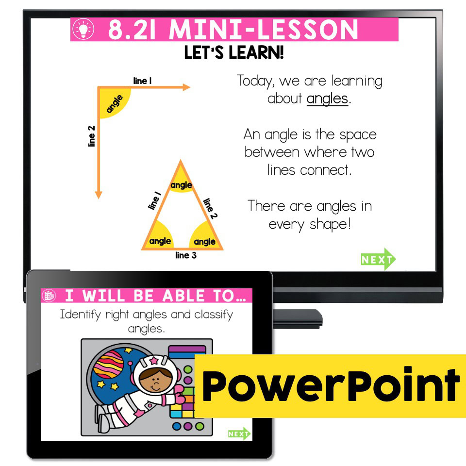 Lucky to Learn Math - Right Angles - Lesson 8.21 - Teaching Slides ...