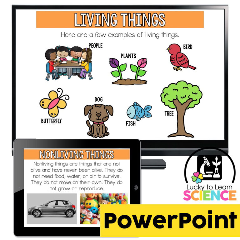Lucky to Learn Science - Living vs Nonliving Things - Teaching Slides ...