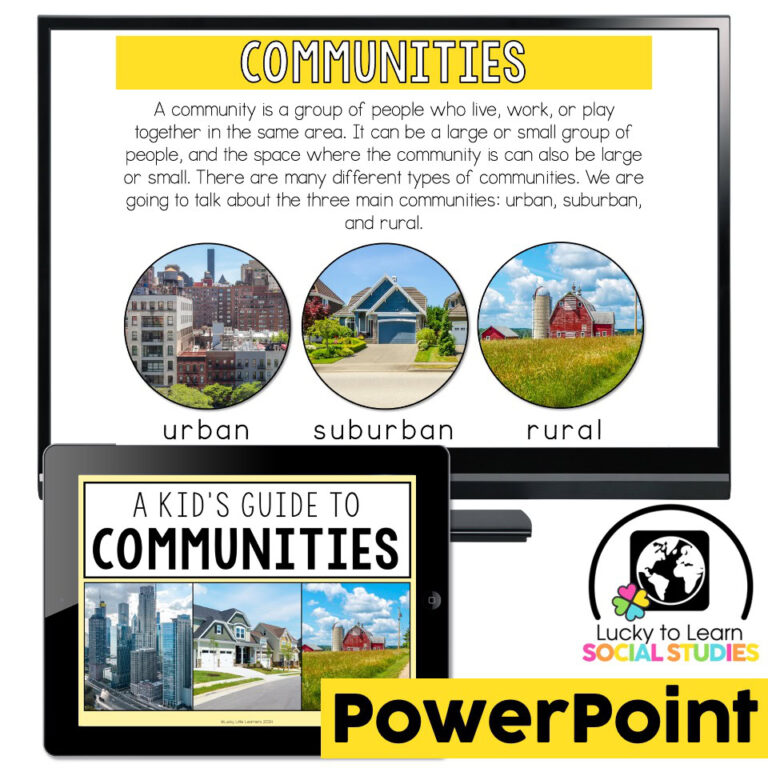 Lucky to Learn Social Studies - Communities - Teaching Slides ...