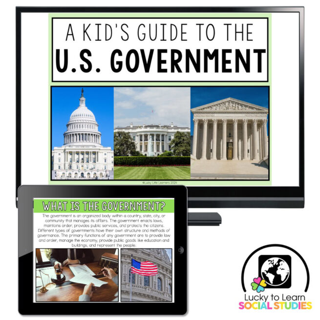 Lucky to Learn Social Studies - Government - Teaching Slides - Lucky Little Learners