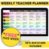 All Access Weekly Teacher Planner - 1st & 2nd Grade - Lucky Little Learners