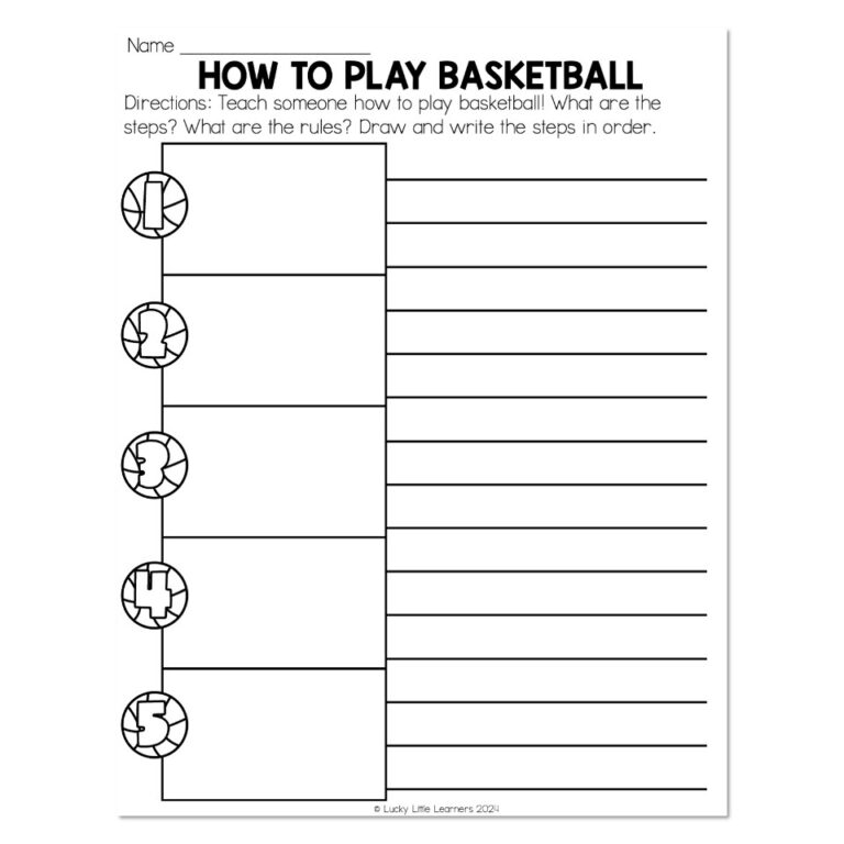 Basketball Transformation - Writing - How to Play Basketball - Lucky ...