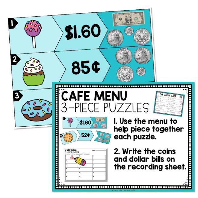 Coffee Shop Transformation - Math - Math Center - Counting Money Cafe ...