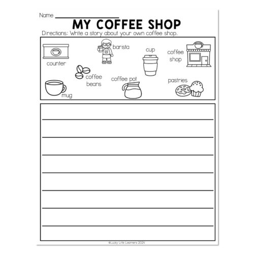 Coffee Shop Transformation - Writing - My Coffee Shop - Lucky Little ...