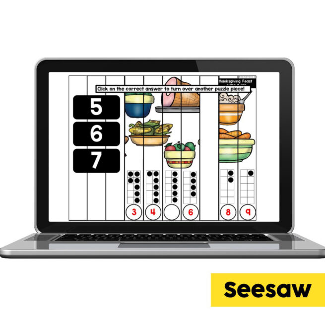 Digital Seesaw November Math Puzzle – Make a Ten - Lucky Little Learners