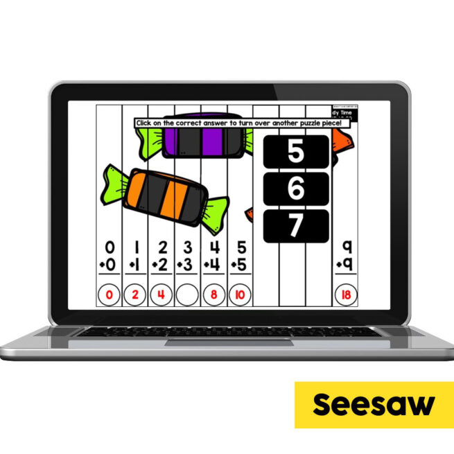 Digital Seesaw October Math Puzzle – Addition to 20 - Lucky Little Learners