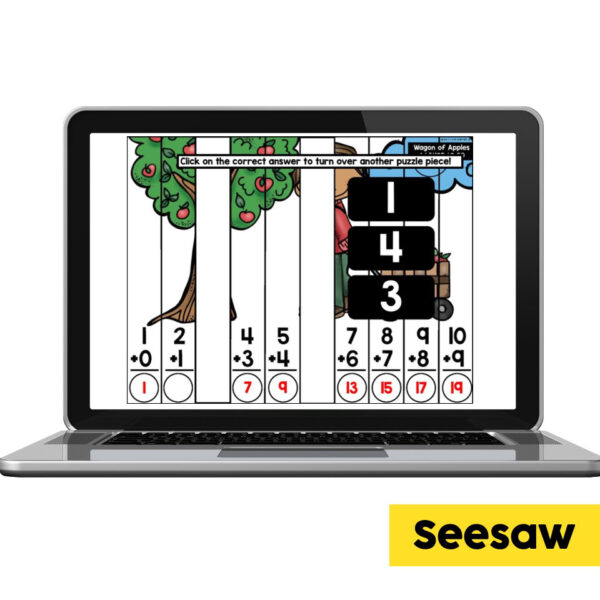 Digital Seesaw September Math Puzzle – Addition to 20 - Lucky Little ...