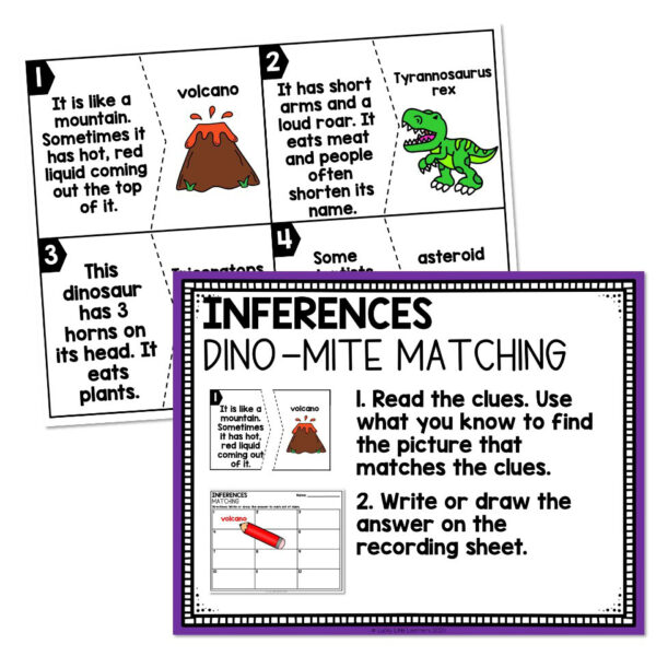 Dinosaur Transformation - Reading Center - Inferences - Dino-Mite ...