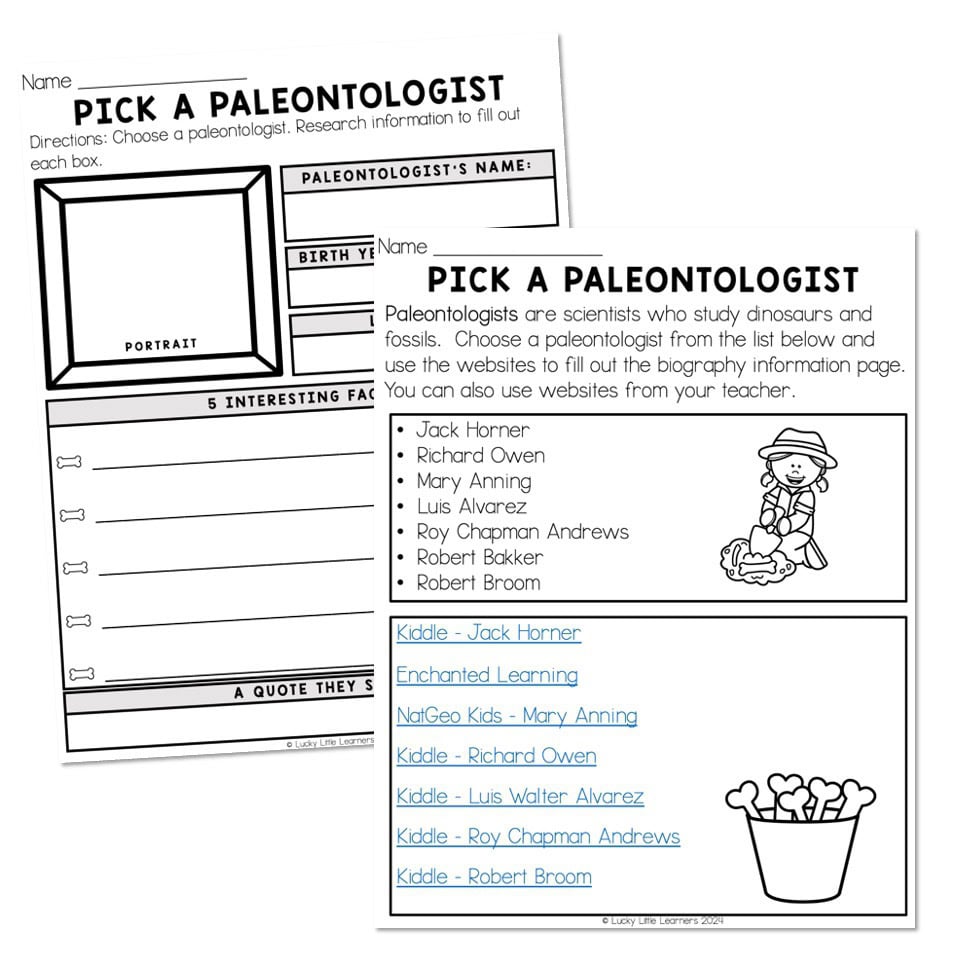 Dinosaur Transformation - Social Studies - Pick a Paleontologist ...