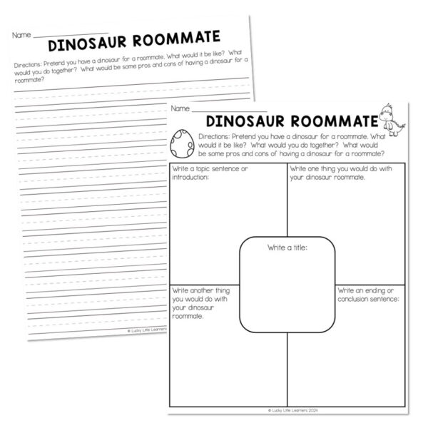 Dinosaur Transformation - Writing - Dinosaur Roommate Prompt - Lucky ...