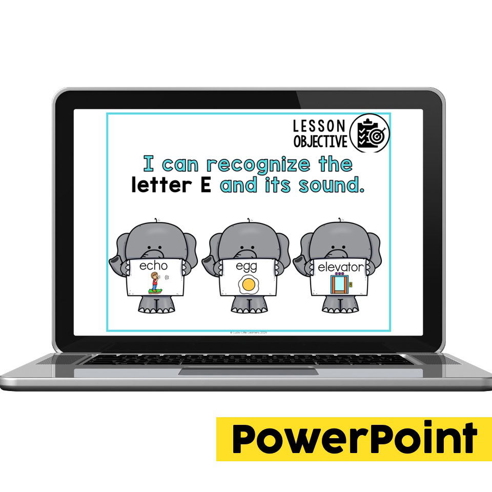 Lucky to Learn Phonics - Alphabet - Letter E - Teaching Slides ...