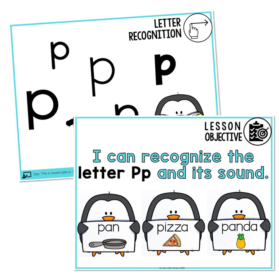 Lucky to Learn Phonics - Alphabet - Letter P - Teaching Slides - Lucky ...