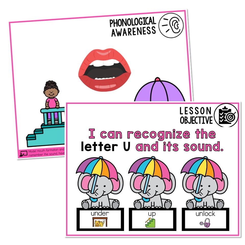 Lucky to Learn Phonics - Alphabet - Letter U - Teaching Slides - Lucky ...