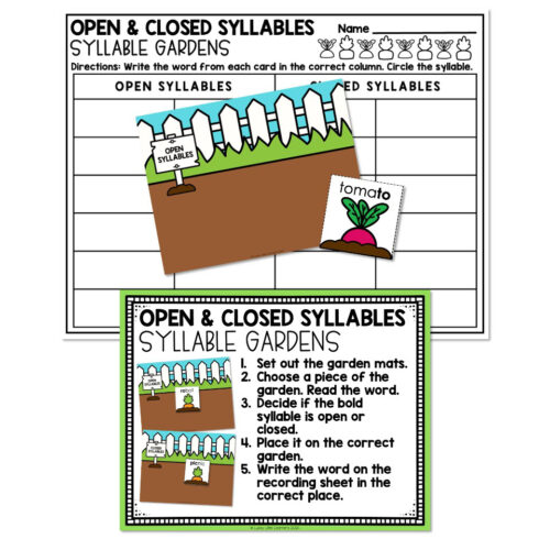 Lucky to Learn Phonics - Syllables - Open and Closed Syllables - 2nd ...