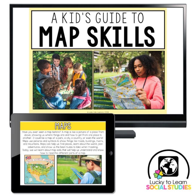 Lucky to Learn Social Studies - Map Skills - Teaching Slides - Lucky ...