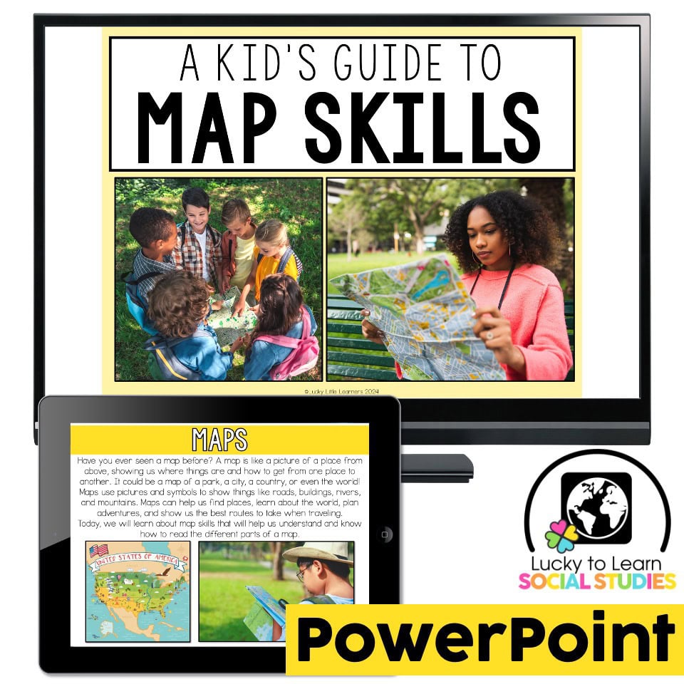 Lucky to Learn Social Studies - Map Skills - Teaching Slides ...
