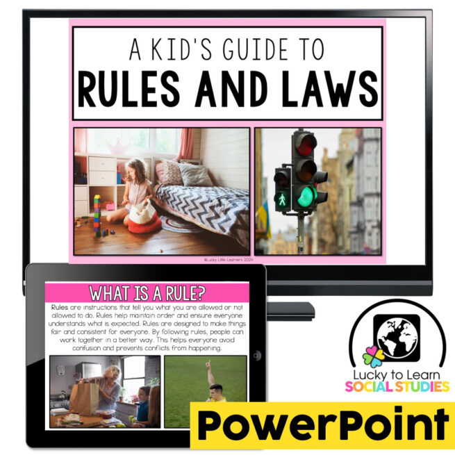 Lucky to Learn Social Studies - Rules and Laws - Teaching Slides ...