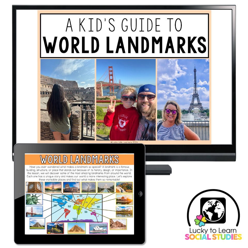 Lucky to Learn Social Studies - World Landmarks - Teaching Slides ...
