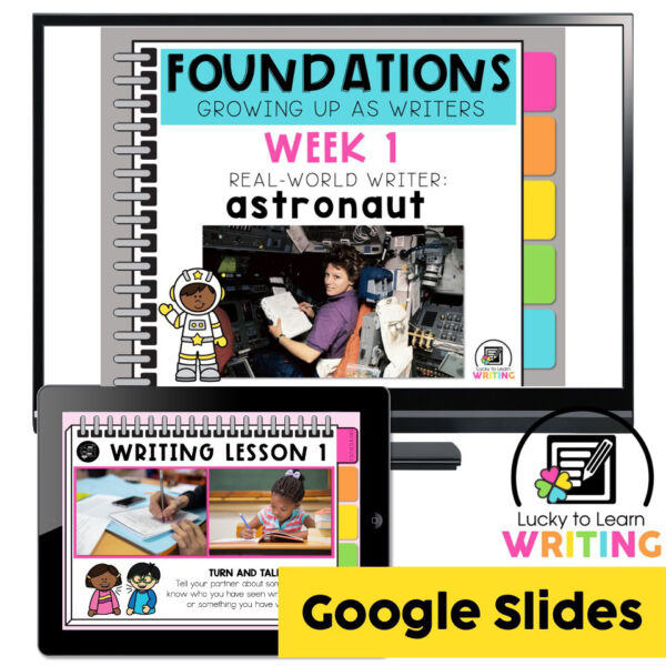 Lucky to Learn Writing - Unit 1 Foundations - Week 1 - Writer Habits ...