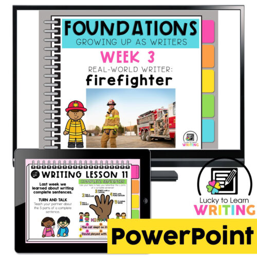Lucky to Learn Writing - Unit 1 Foundations - Week 3 - Types of ...