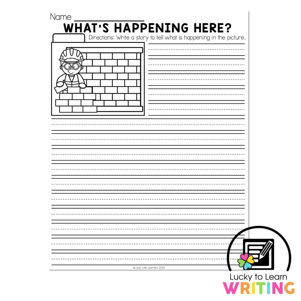 Lucky to Learn Writing - Unit 1 Foundations - Week 6 – Whats Happening ...