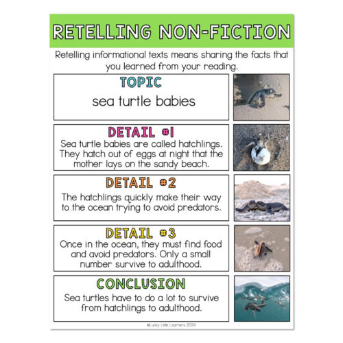 Reading Informational Topic and Key Details - Lucky Little Learners