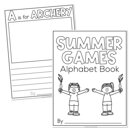 Summer Games - Writing and Art - Summer Games Class Alphabet Book ...