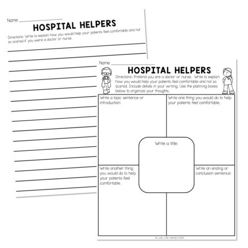 Surgery Classroom Transformation - Writing - Writing Prompt - Hospital ...