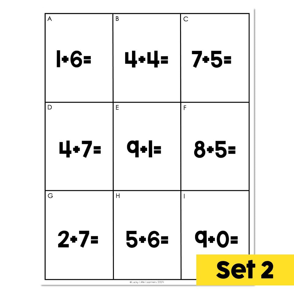 Toothy – Math – 1st & 2nd Grade – Basic Addition - Set 2 Horizontal ...