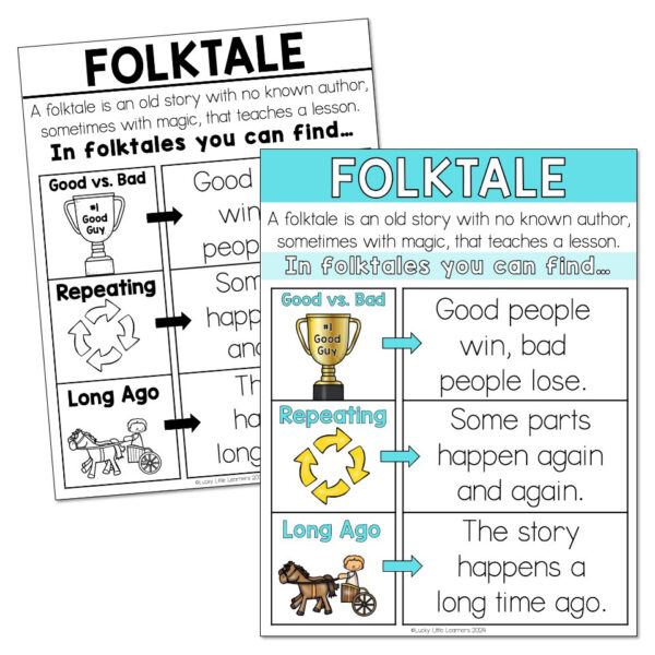 Genre Anchor Chart - Folktale - Lucky Little Learners