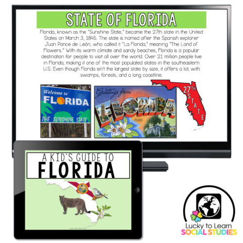 Lucky to Learn Social Studies - US States - Florida - Teaching Slides ...