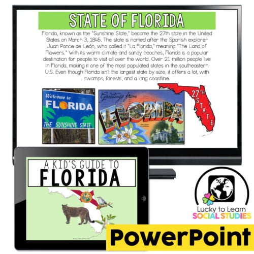 Lucky to Learn Social Studies - US States - Florida - Teaching Slides ...