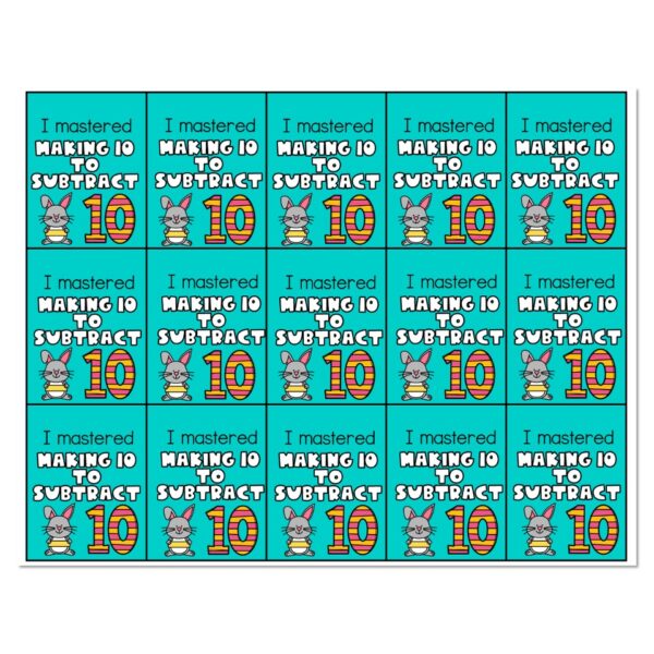 Making 10 to Subtract - Lucky Little Learners
