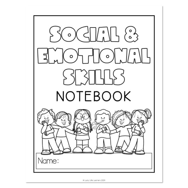 Social Emotional Skills Interactive Notebook - Cover Page - Lucky ...