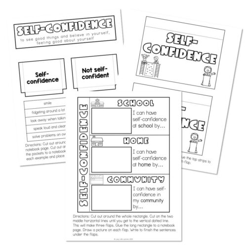 Social Emotional Skills Interactive Notebook - Self-Confidence - Lucky ...