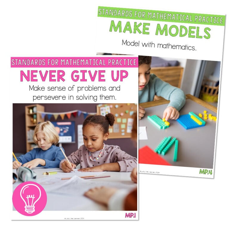 Standards for Mathematical Practice Posters with Photos - Lucky Little ...
