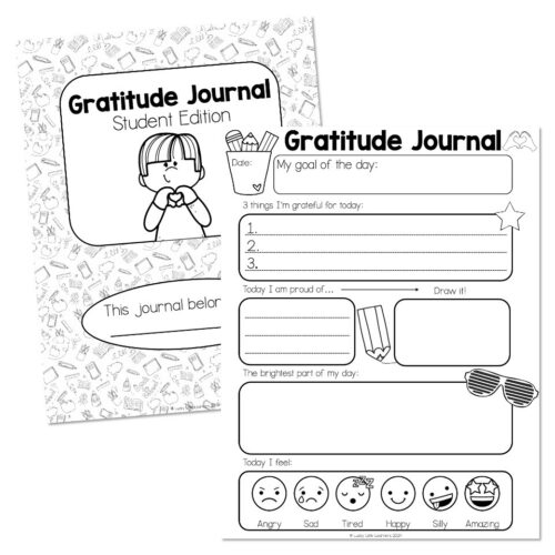 Gratitude Journal Student - Lucky Little Learners