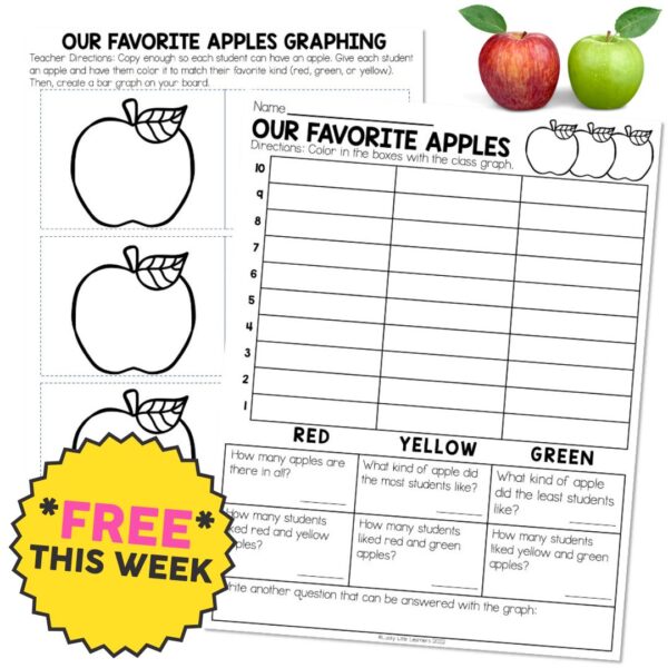 Johnny Appleseed - Apple Graphing - Lucky Little Learners