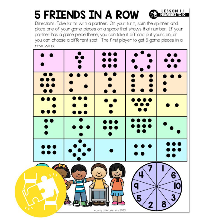 Lucky to Learn Math - 1st Grade - Lesson 1.1 - Numbers to Ten ...