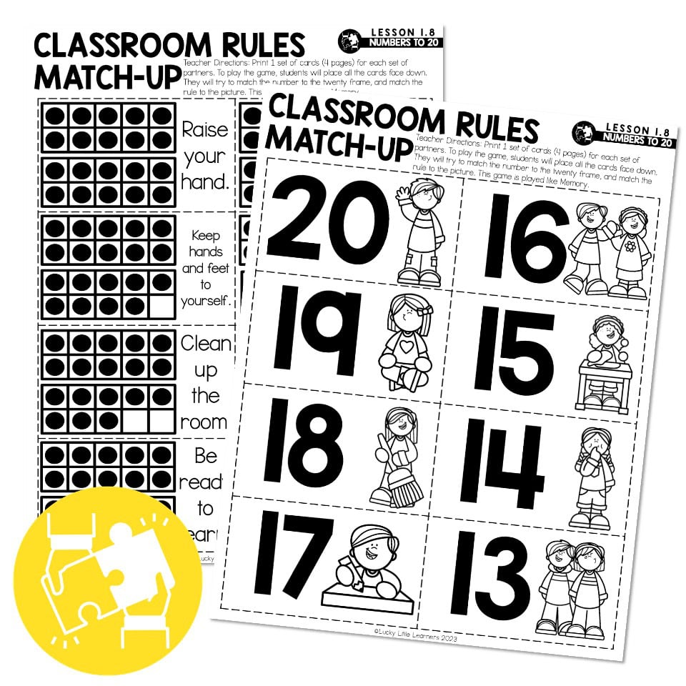 Lucky to Learn Math - 1st Grade - Lesson 1.8 - Numbers to 20 ...