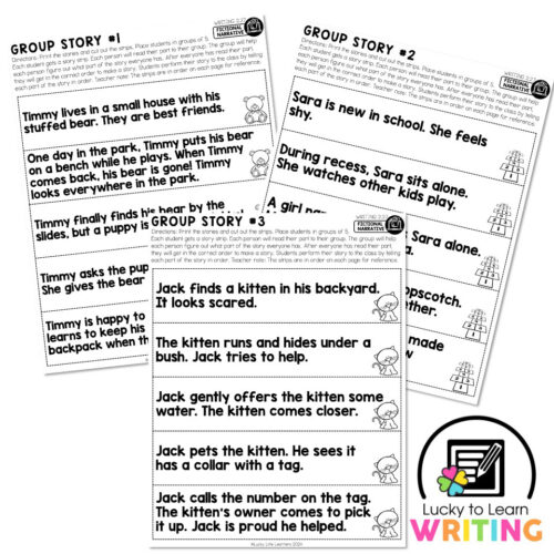 Lucky to Learn Writing - Unit 2 Narrative - Writing 2.27 - Fictional ...