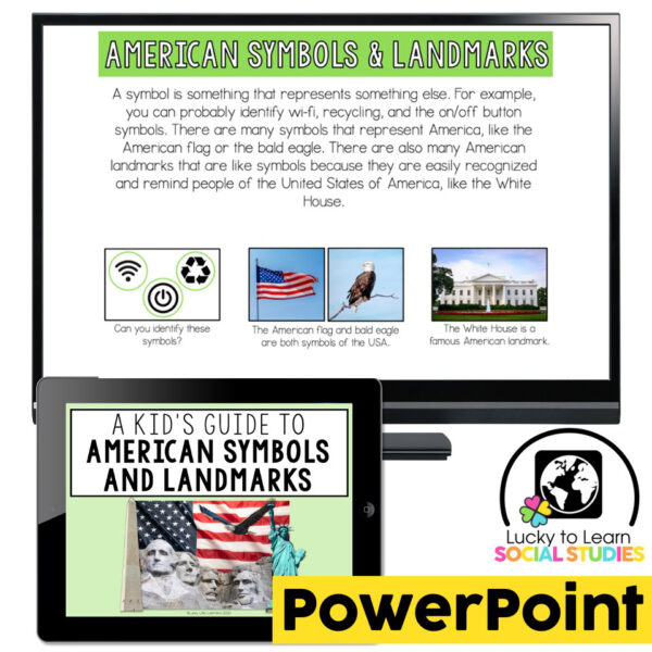 Lucky to Learn Social Studies - American Symbols and Landmarks ...